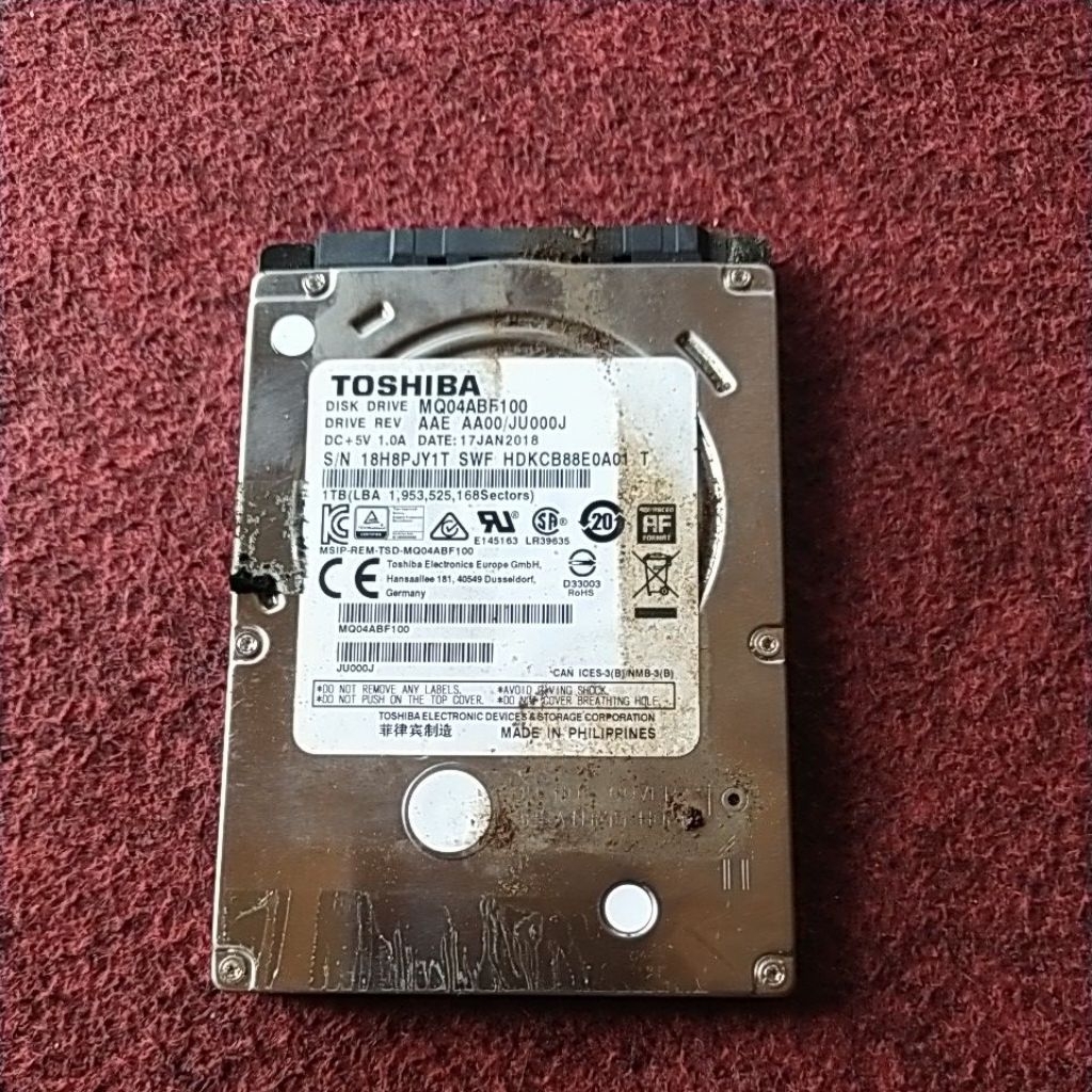Jual hdd 500gb dan hardisk hdd 1tb hdd hardisk 1000gb merk toshiba ...