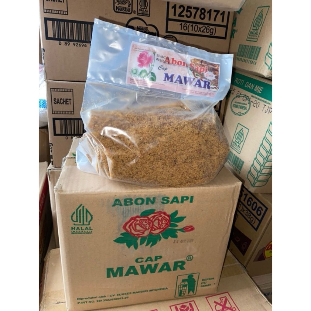 Jual Abon Sapi Cap MAWAR 1DUS @4 KG | Shopee Indonesia
