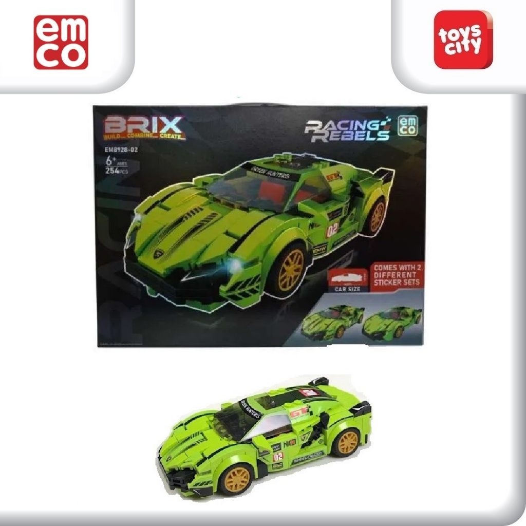 Jual EMCO BRIX Racing Rebels Assorted - Mainan Balok Rakit | Shopee ...