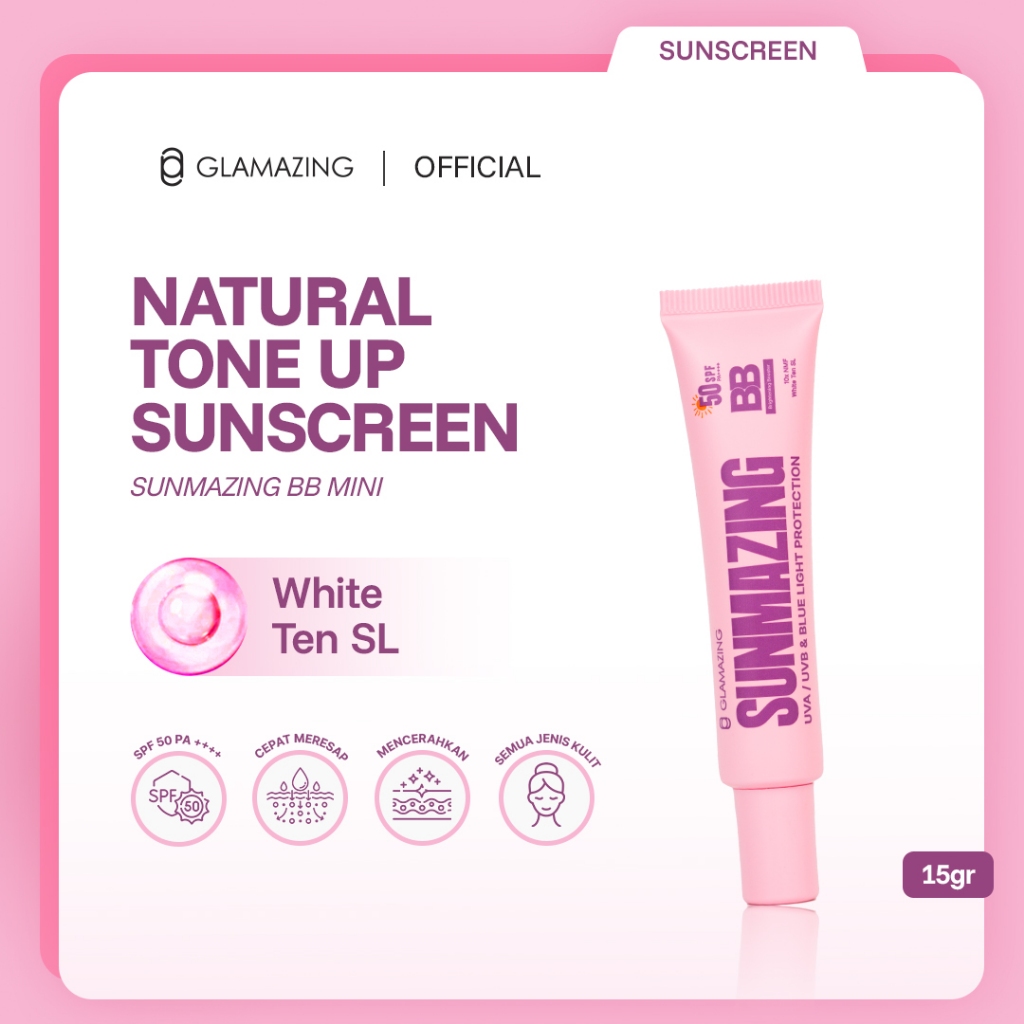 Jual GLAMAZING Sunmazing Brightening Booster mini 15 ml – Sunscreen ...