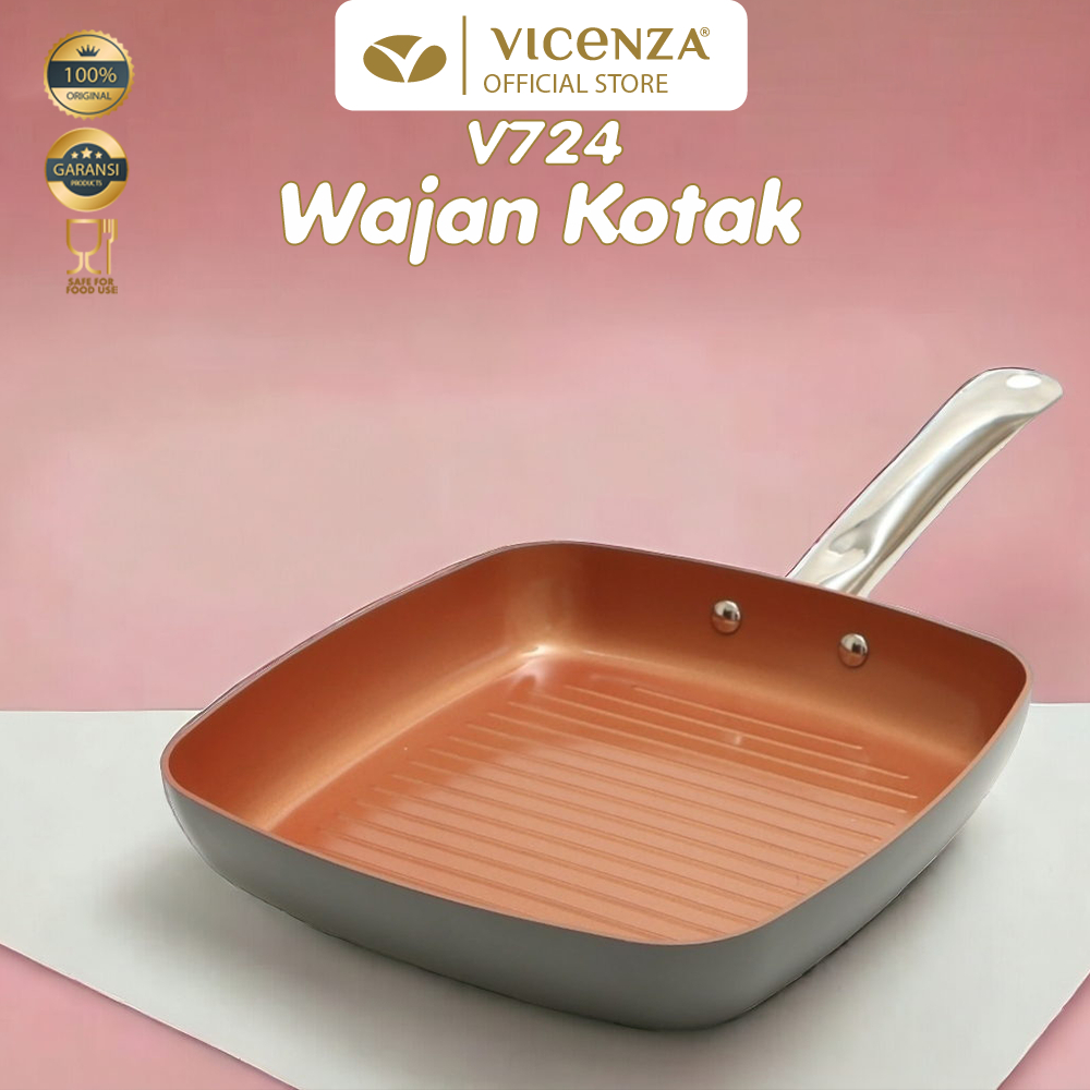 Jual Vicenza Square Pan - Wajan Kotak V724 | Shopee Indonesia
