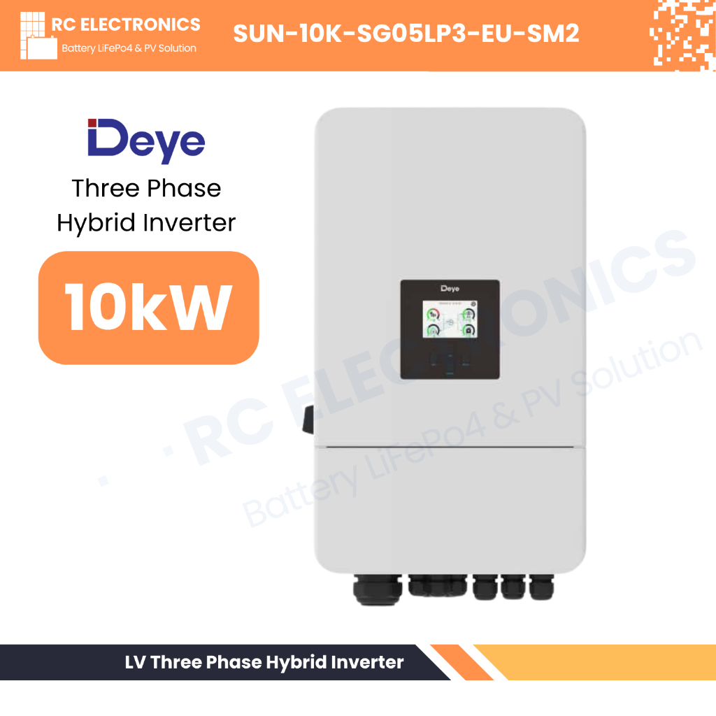 Jual Deye Hybrid Inverter On Off Grid 10KW Three Phase | SUN-10K-SG05LP3-EU-SM2 | Shopee Indonesia