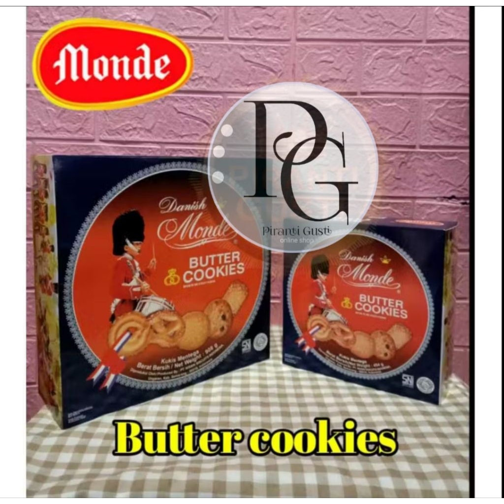 Jual Monde butter cookies kemasan kaleng 908 gr dan 454 gr/kue lebaran ...
