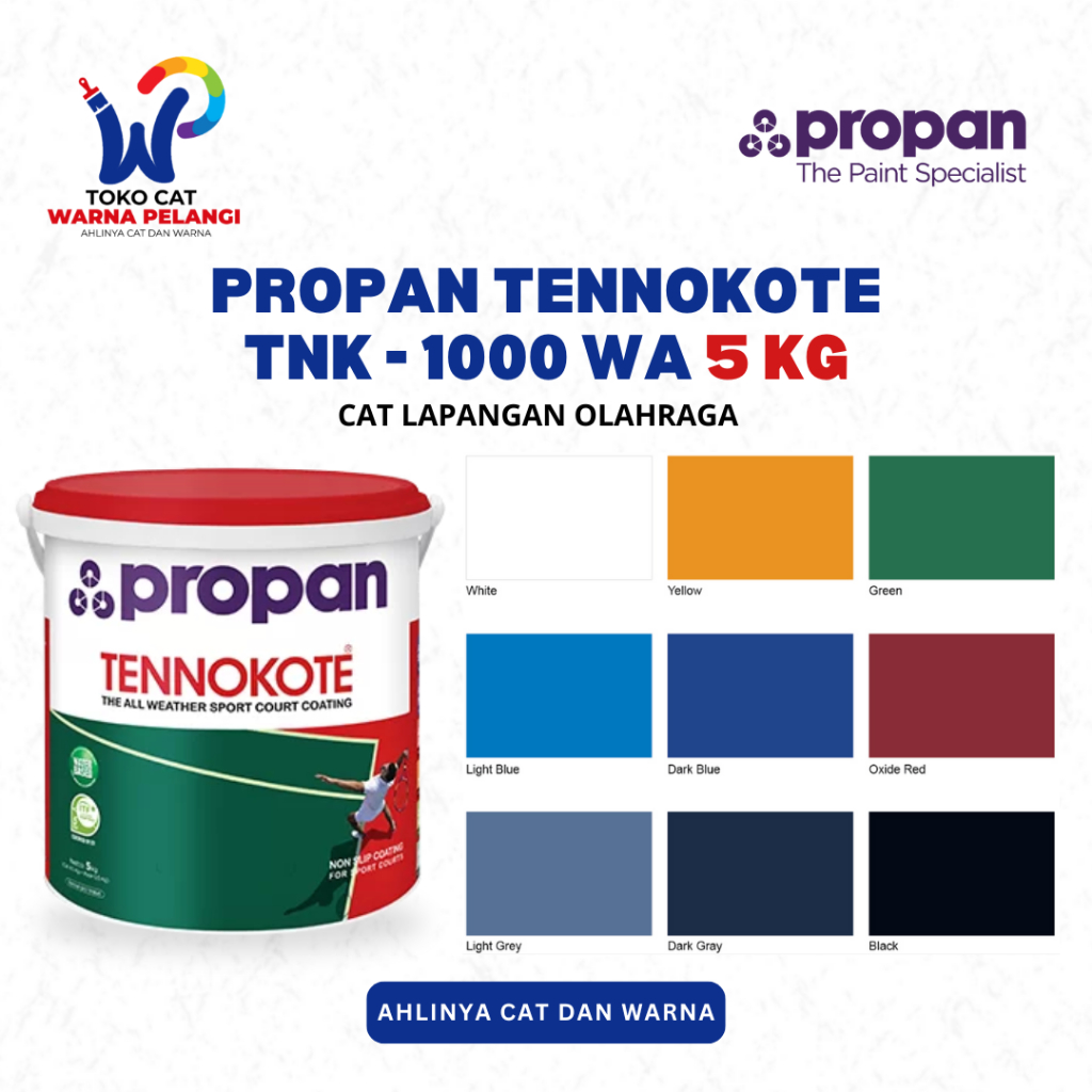 Jual Cat Lapangan PROPAN Tennokote 5 KG | PROPAN TNK - 1000 WA 5 KG ...