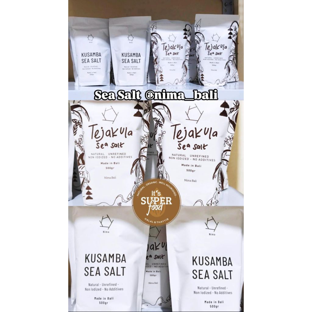 Jual Sea Salt Nima Bali Tejakula Kusamba 500 gram | Shopee Indonesia