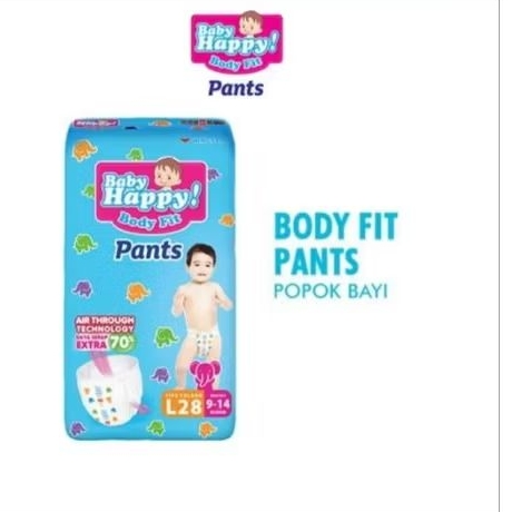 Jual Baby happy pants L28,M32,Xl26,Xxl24,S38 | Shopee Indonesia