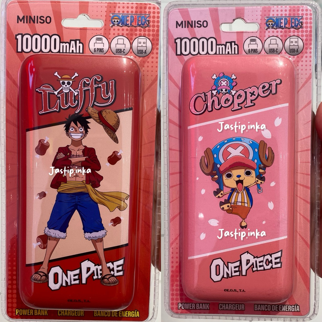 Jual Miniso x One Piece - Power bank one piece 1000 mAh luffy dan ...