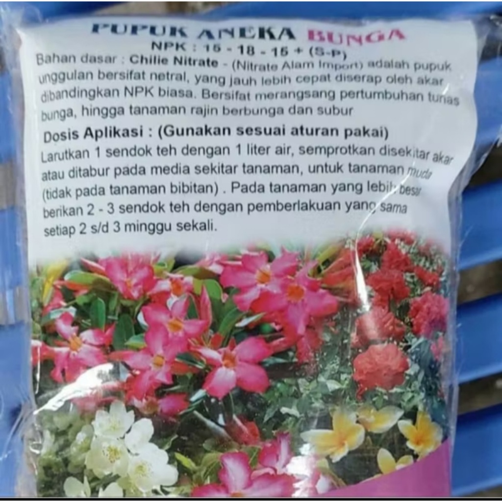 Jual Pupuk Aneka Bunga 15-18-15+SP 500Gr Cocok Untuk Semua Tanaman ...