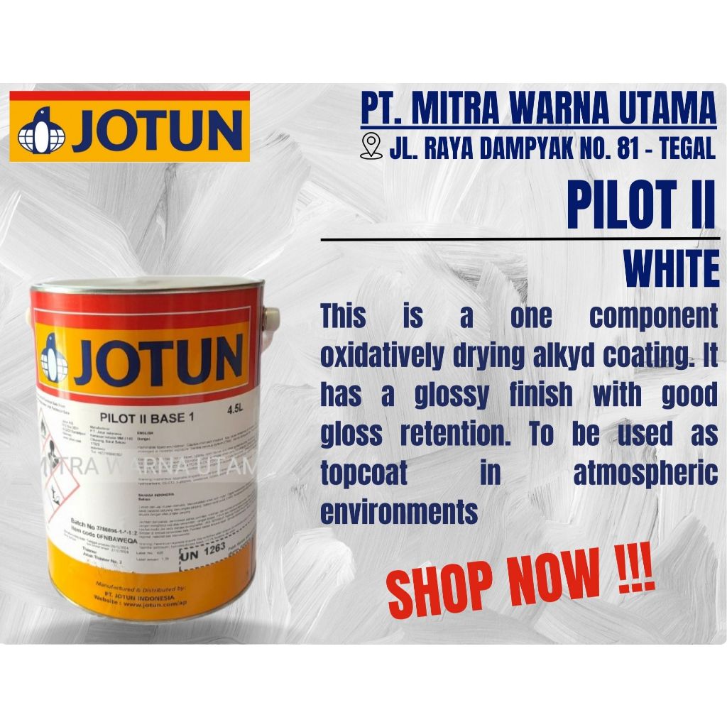 Jual Jotun Pilot II White 5 Ltr | Shopee Indonesia