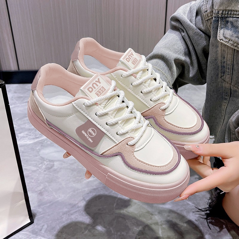 Jual Sepatu Sneakers Wanita Kasual Kekinian Sepatu Kets Cewek Korean ...