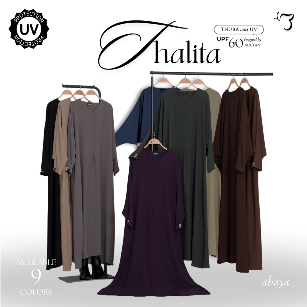 Jual Bonavista -!! NEW !! Abaya Thalita (BATWING + 2 SIZE) Abaya Bahan ...