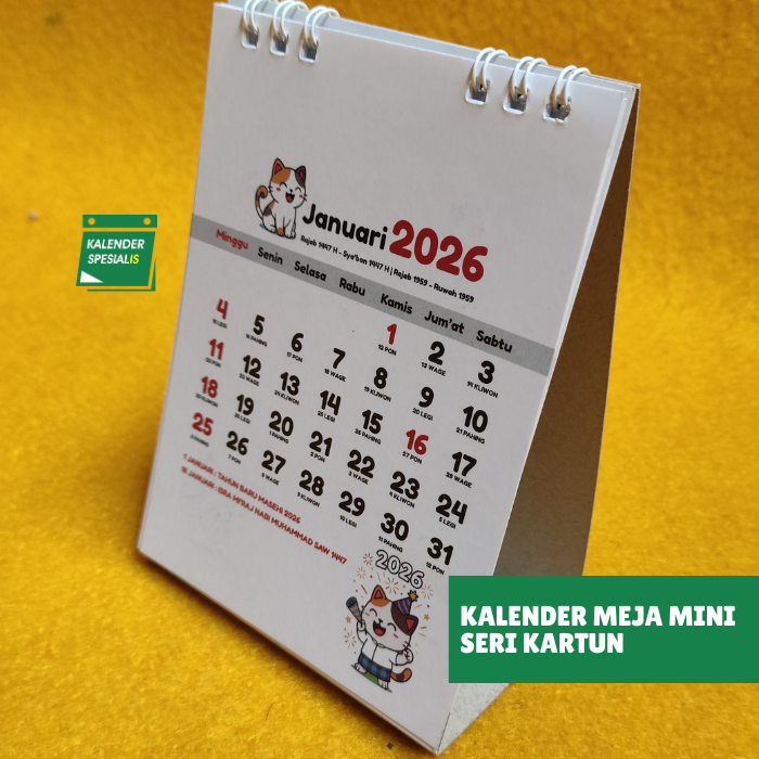 Jual PROMO KALENDER MEJA 2026 MINI MODEL KALENDER ANGKA BESAR TERBARU ...