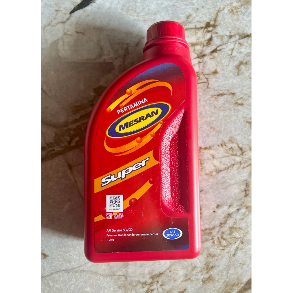 Jual Oli Mesran Super 20W 50 1 Liter Original Pertamina | Shopee Indonesia