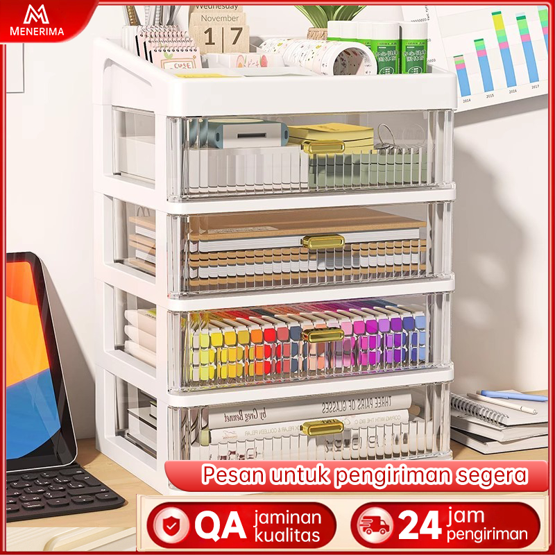 Jual Desk Organizer Rak Buku Meja Tempat Penyimpanan Alat Tulis ...