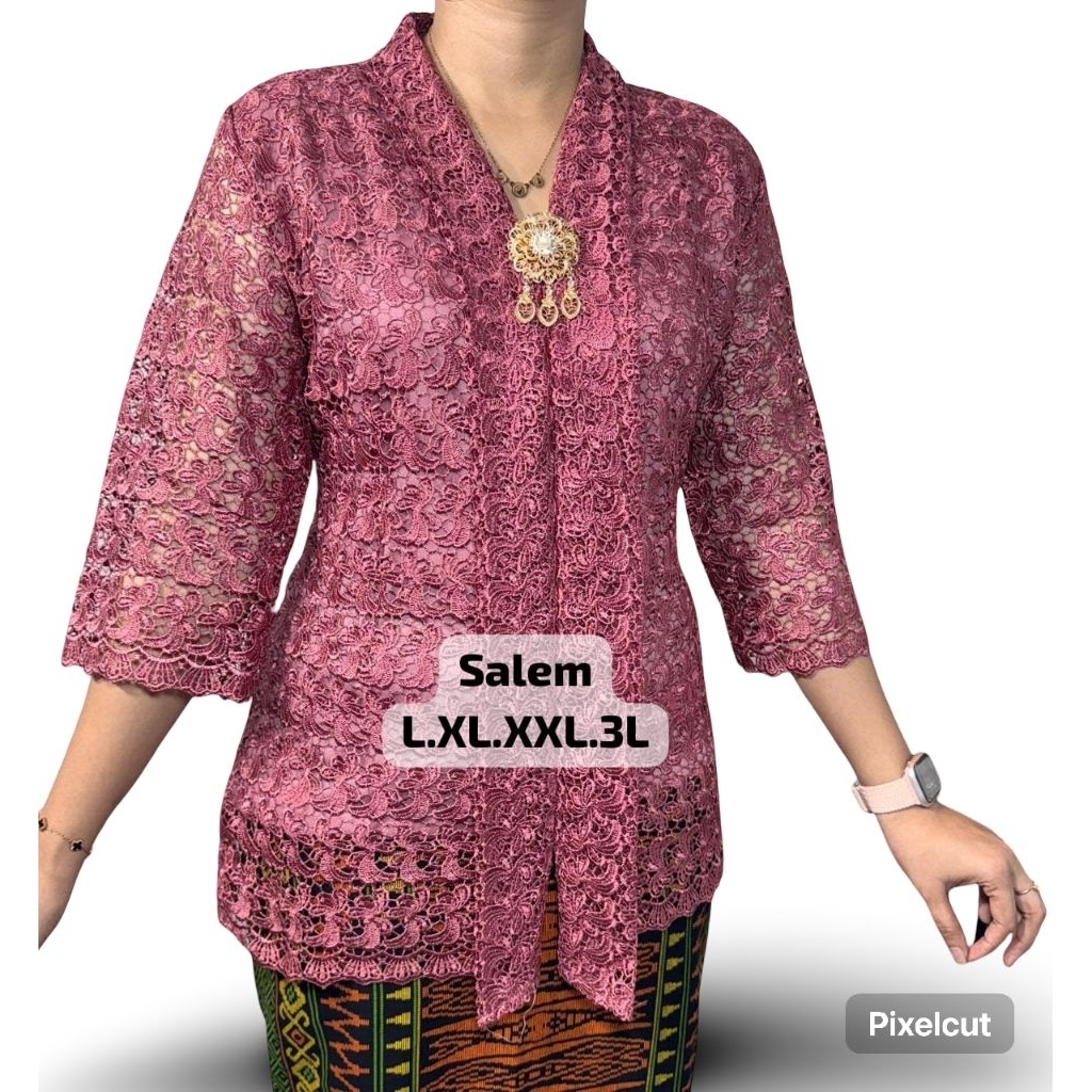 Jual Blus brokat hoki premium | Shopee Indonesia