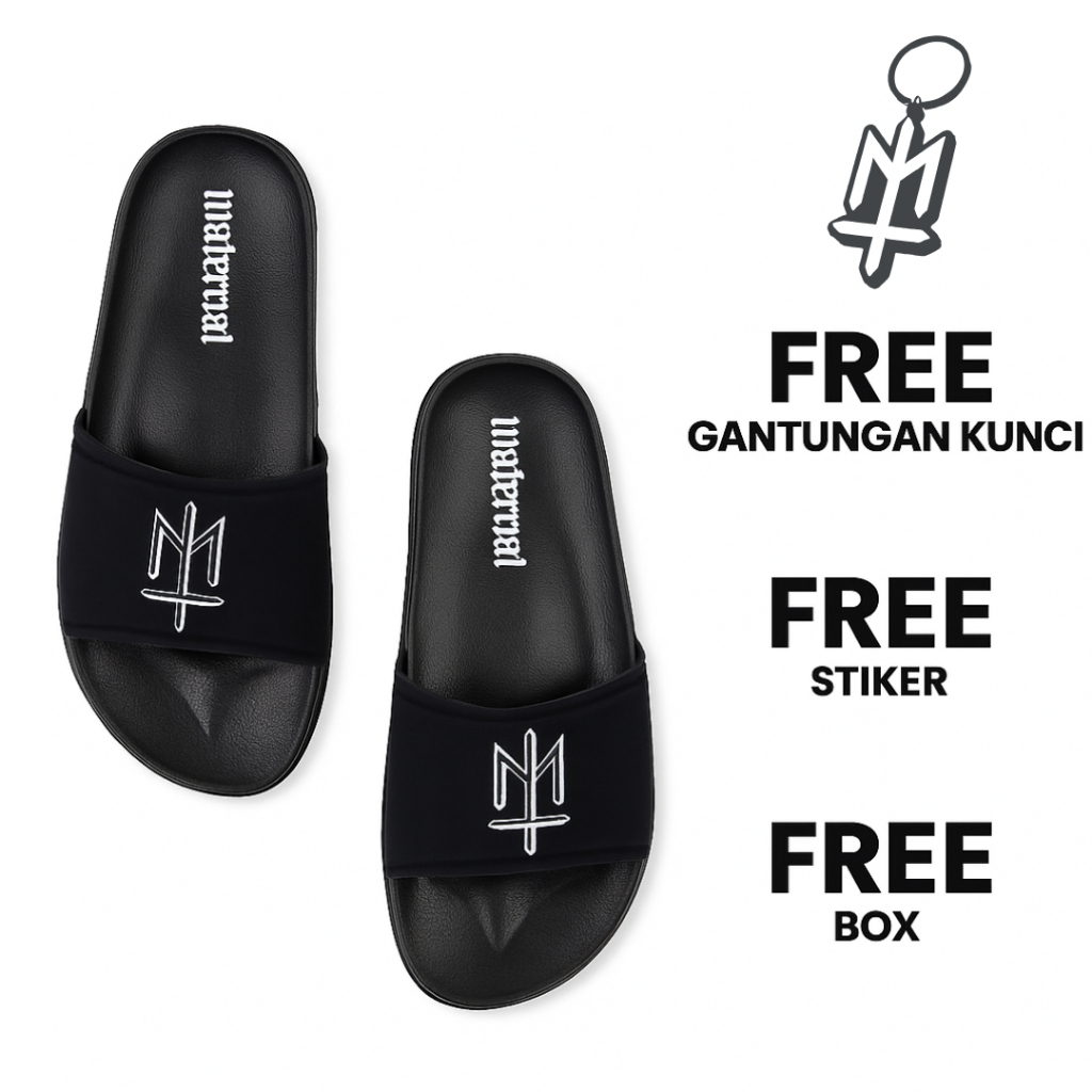 Jual Sandal Slop Pria Wanita Distro Maternal Premium Sandal Slide Pria ...
