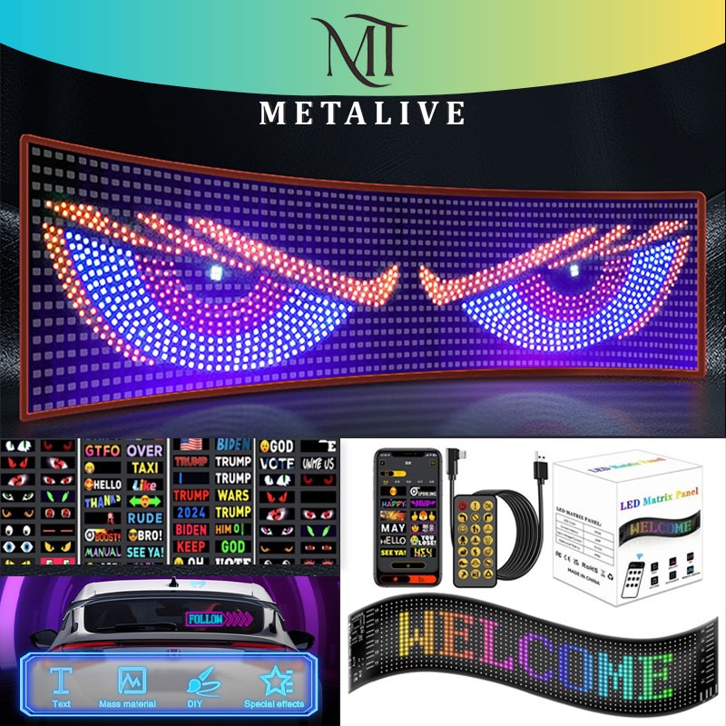 Jual METALIVE LED Matrix Panel USB Fleksibel Ultra-tipis Led Papan ...