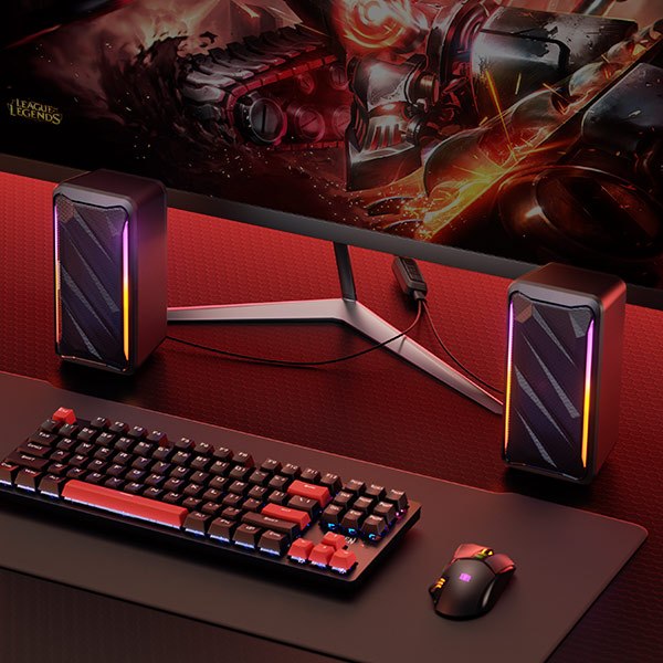 Jual GAMEN GS7 Speaker Gaming Game Wireless Bluetooth 5.3 Kabel Laptop PC Komputer Surround ...