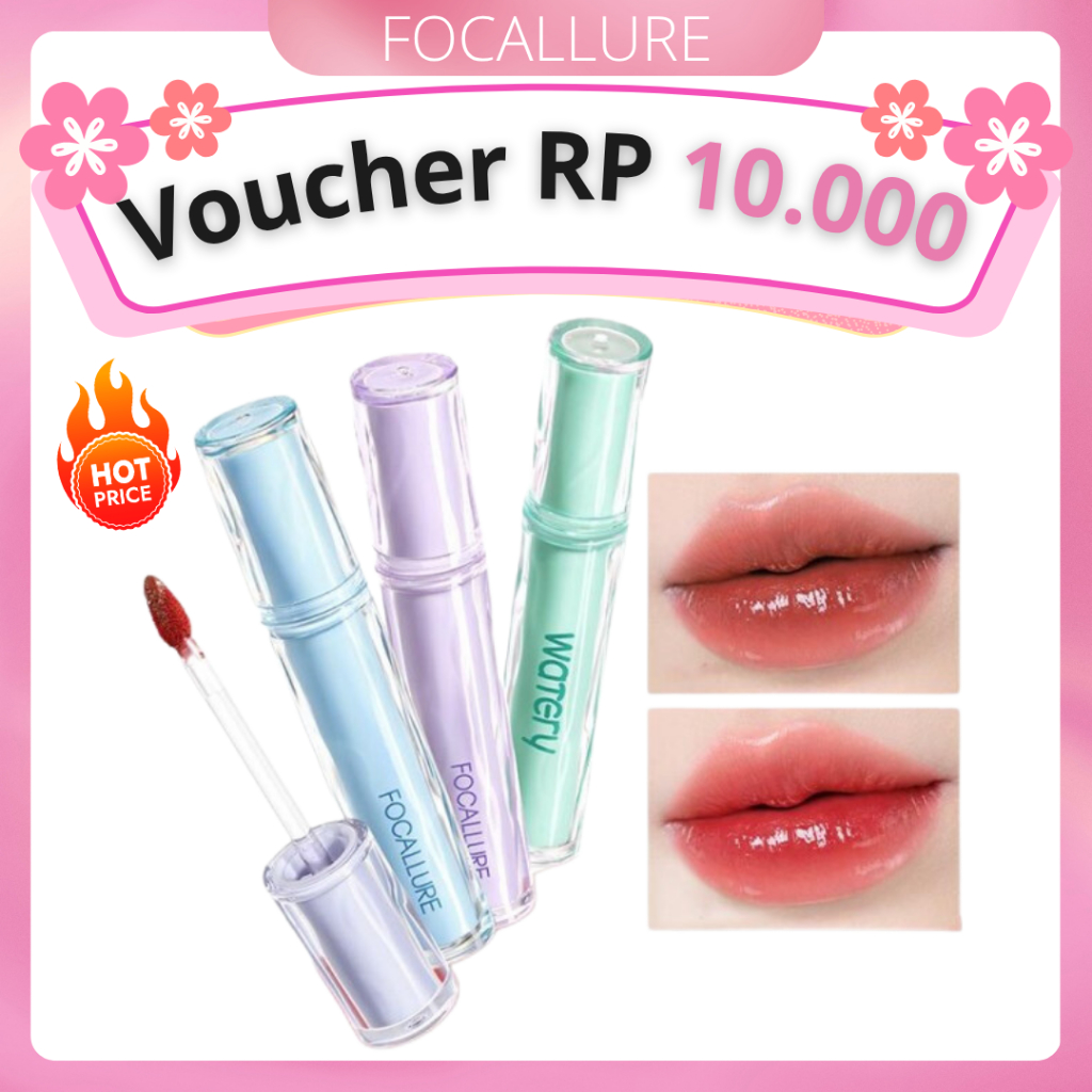 Jual FOCALLURE Glossy Lip Tint Plump High Pigment Lipstick Liptin ...