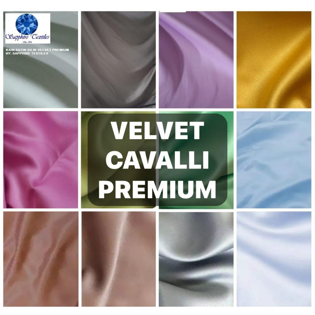 Jual 1/2 Meter Kain Satin Silk Velvet Roberto Cavalli premium Jakarta ...