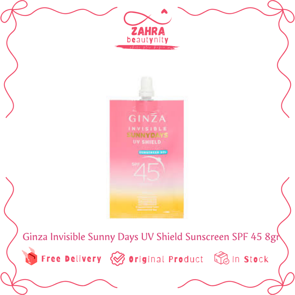 Jual Zahra Beautinity Ginza Invisible Sunny Days UV Shield Sunscreen ...