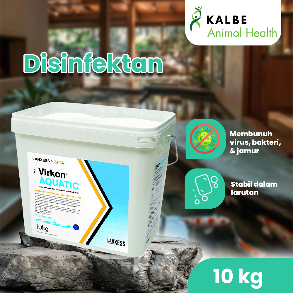 Jual Kalbe Virkon Aquatic Disinfektan Serbaguna untuk Budidaya Udang & Ikan - 10 Kg | Shopee ...