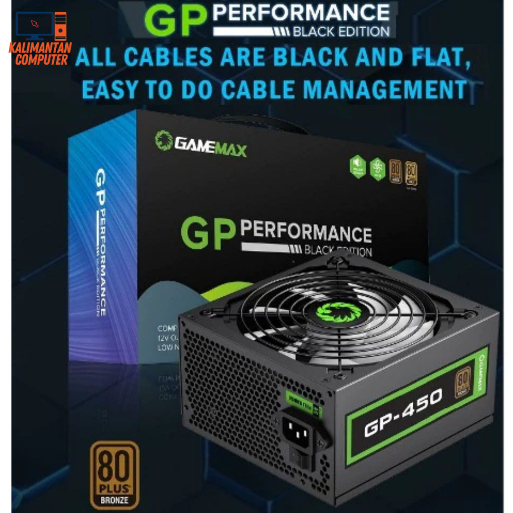 Jual GameMax GP Performance 450WATT 80 Plus Bronze Power Supply ...
