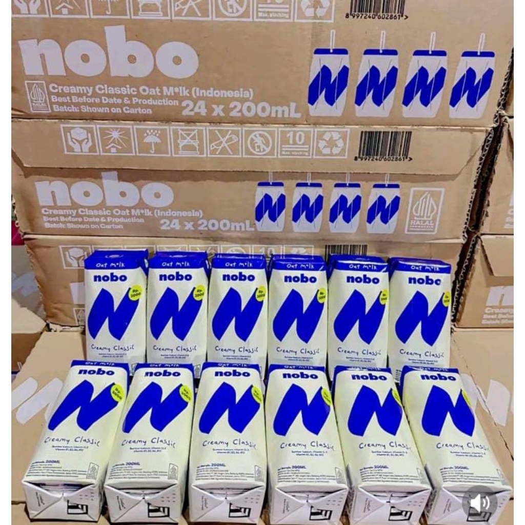 Jual Nobo Oat Milk 6 Pcs – Plant-Based Oat Drink 200ml | Creamy & Sehat ...