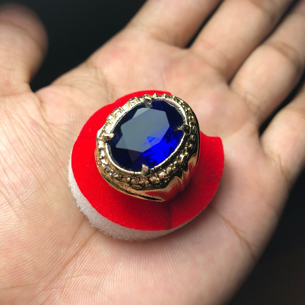 Jual Cincin Batu Blue Safir King Asli dan Natural | Shopee Indonesia