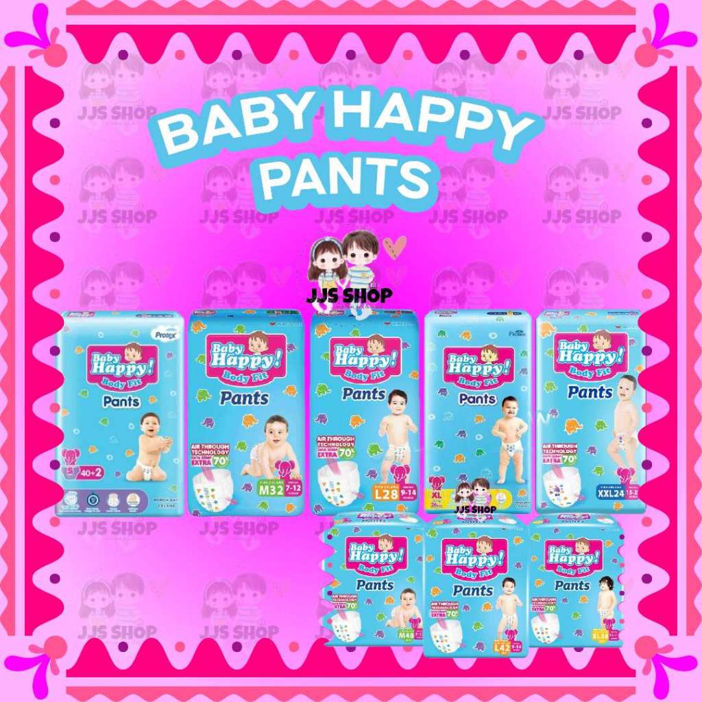 Jual BABY HAPPY PANTS S40 M34 M32 L30 L28 XL26 XXL24 M48 L42 XL38 POPOK ...