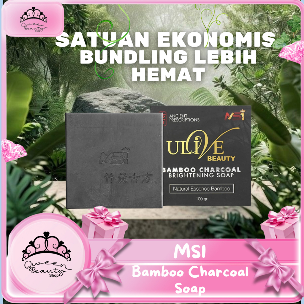 Jual (ADA BUNDLING!!) Sabun bamboo charcoal halal BPOM M S I U L I V E ...