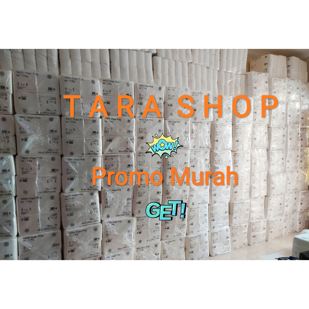Jual Tissue Tulip Facial Tissue 1kg 2Ply paket 1 bal isi 10 pcs ...