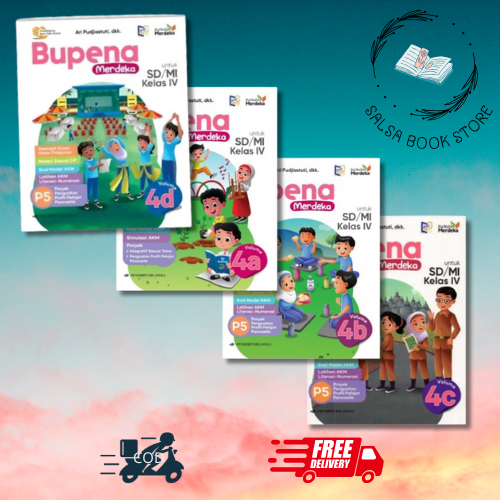 Jual ER - Buku BUPENA MERDEKA SD/MI JL.4A, 4B, 4C, & 4D Kurikulum Merdeka - Penerbit Erlangga ...