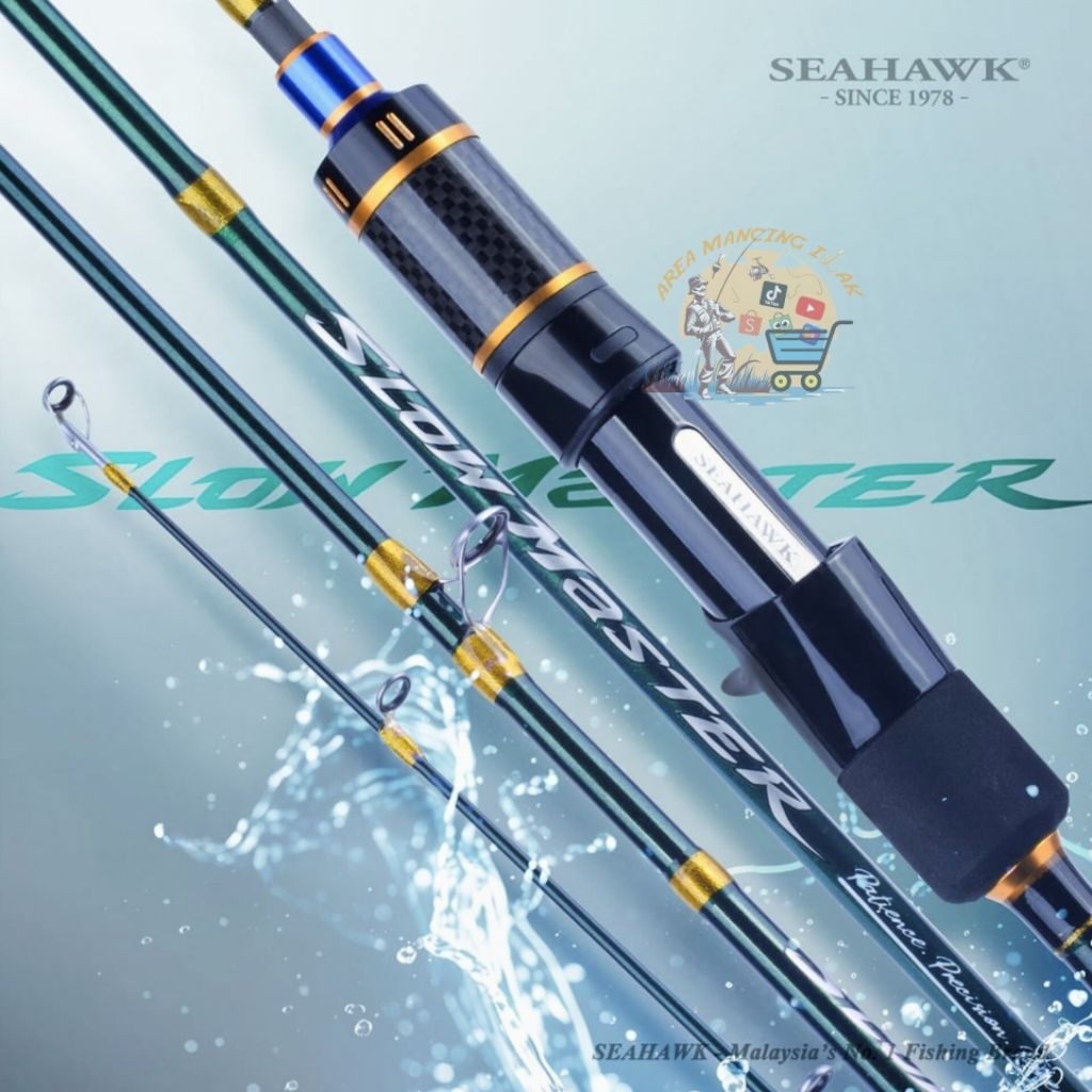 Jual Joran SEAHAWK SLOW MASTER SPINNING & OH 632/189CM Solid Carbon ...