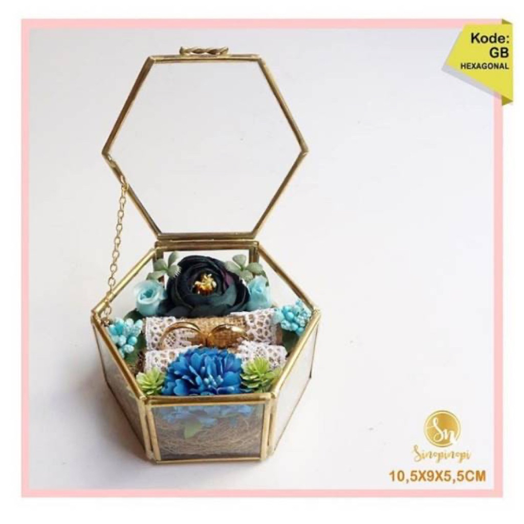 Jual RING BOX KIARA | KOTAK CINCIN TERARIUM DIAMOND | LAMARAN NIKAH ...