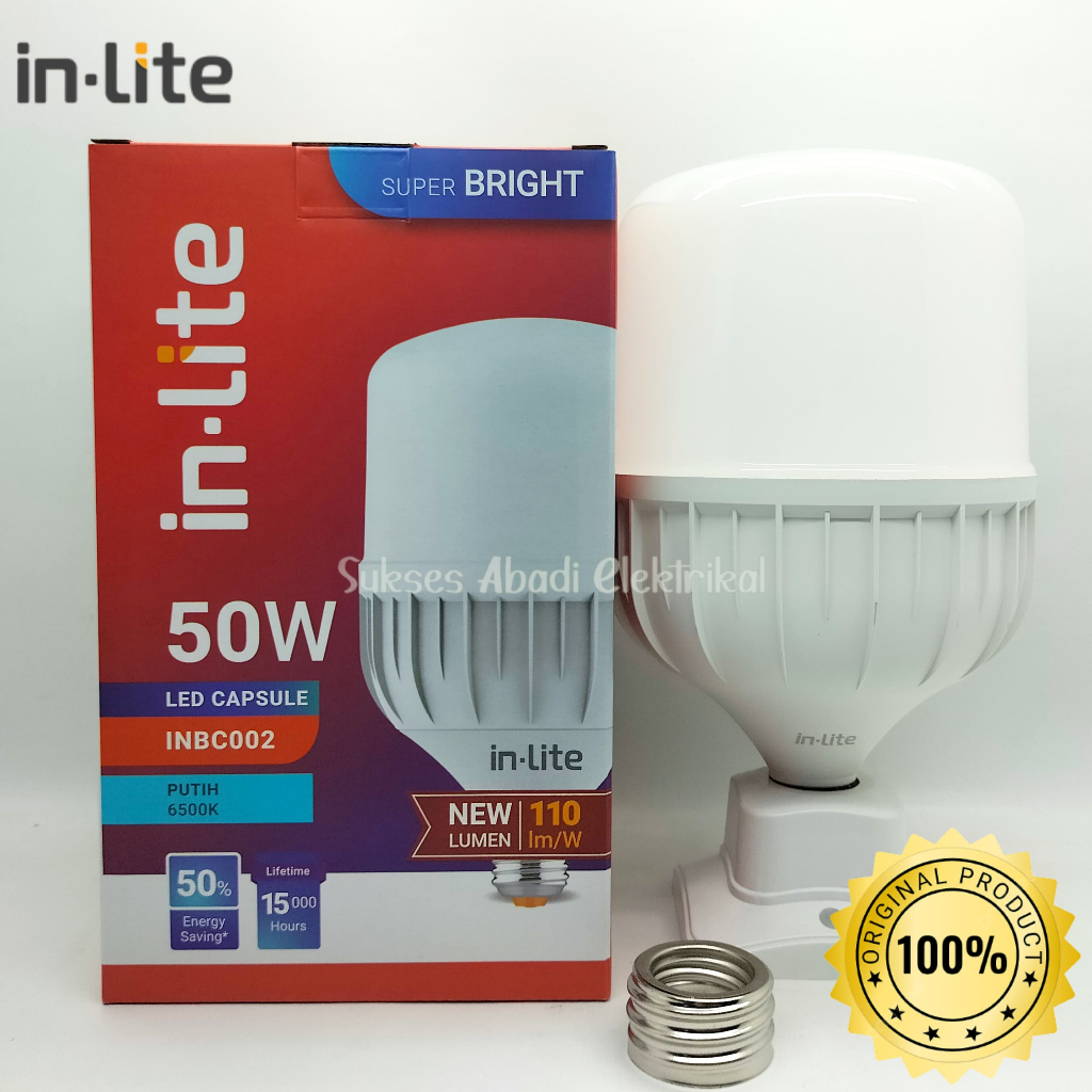 Jual Lampu Ledbulb Capsul Kapsul 50W Inlite *Bergaransi* LED Capsule 50 Watt INBC002 | Shopee ...