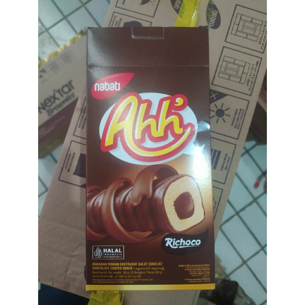 Jual Ahh cokelat 9gr (10pcs) / nabati ahh 1000 /ahh cokelat /snack ...
