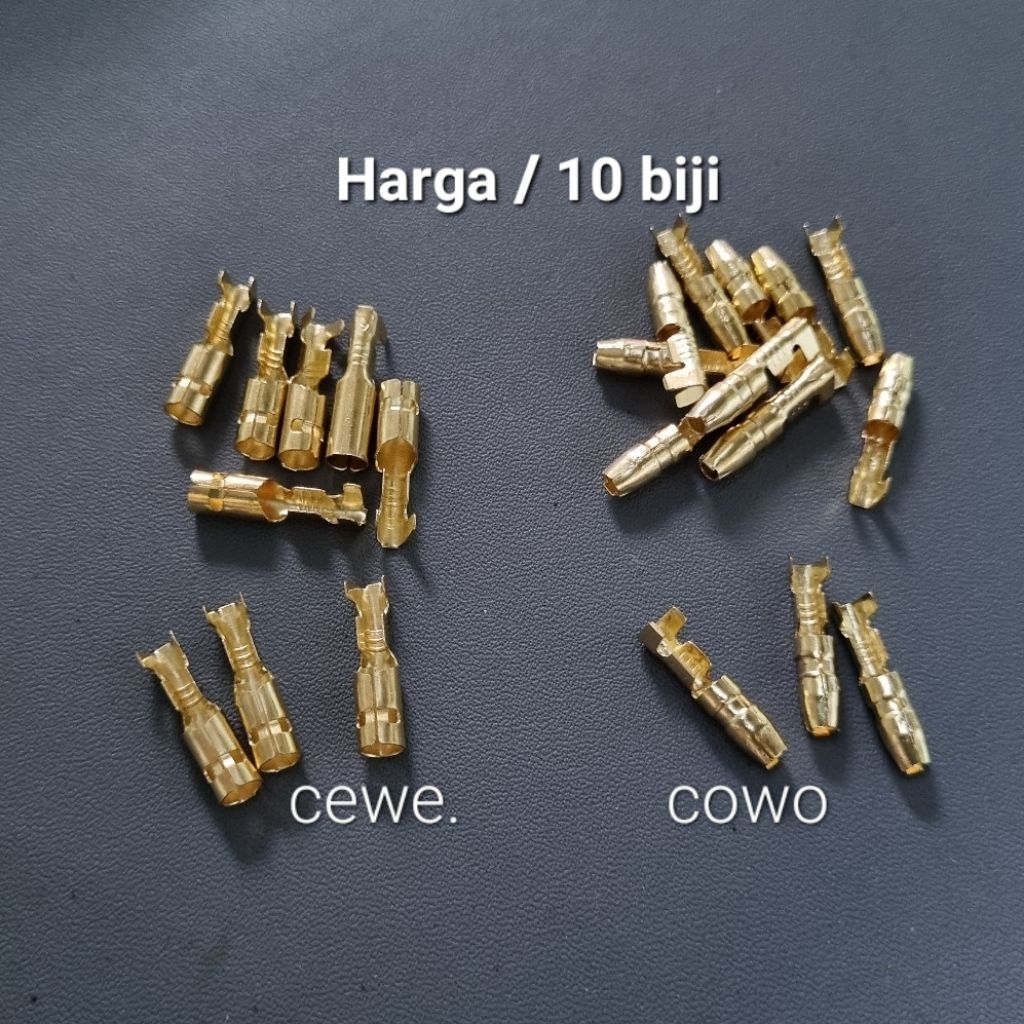 Jual ( 10 biji ) skun terminal bulat cowo dan cewe | Shopee Indonesia