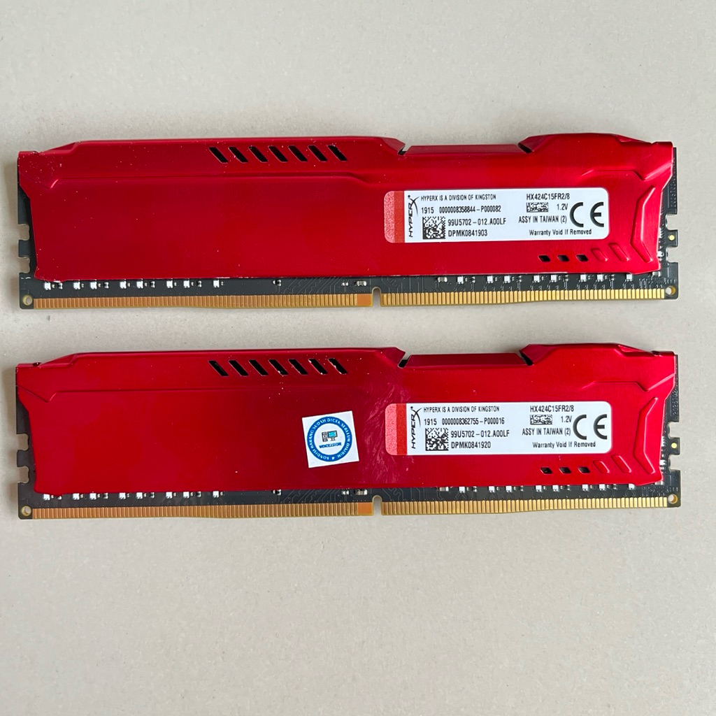 Jual RAM GAMING KINGSTON 8GB KIT 2X4GB 2400MHZ DDR4 HYPER X FURY RED ...