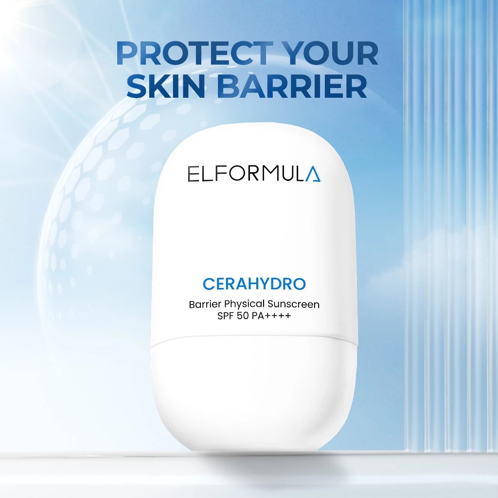 Jual ELFORMULA CeraHydro Barrier Physical Sunscreen SPF 50 PA++++ 30ml ...