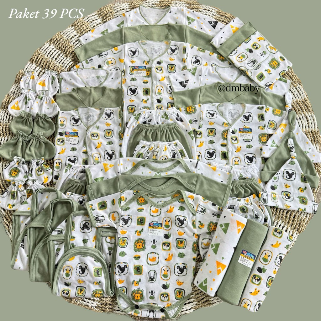 Jual Paket 39 PCS Paket Brojol Paket Lahiran Lengkap Baju dan Celana ...