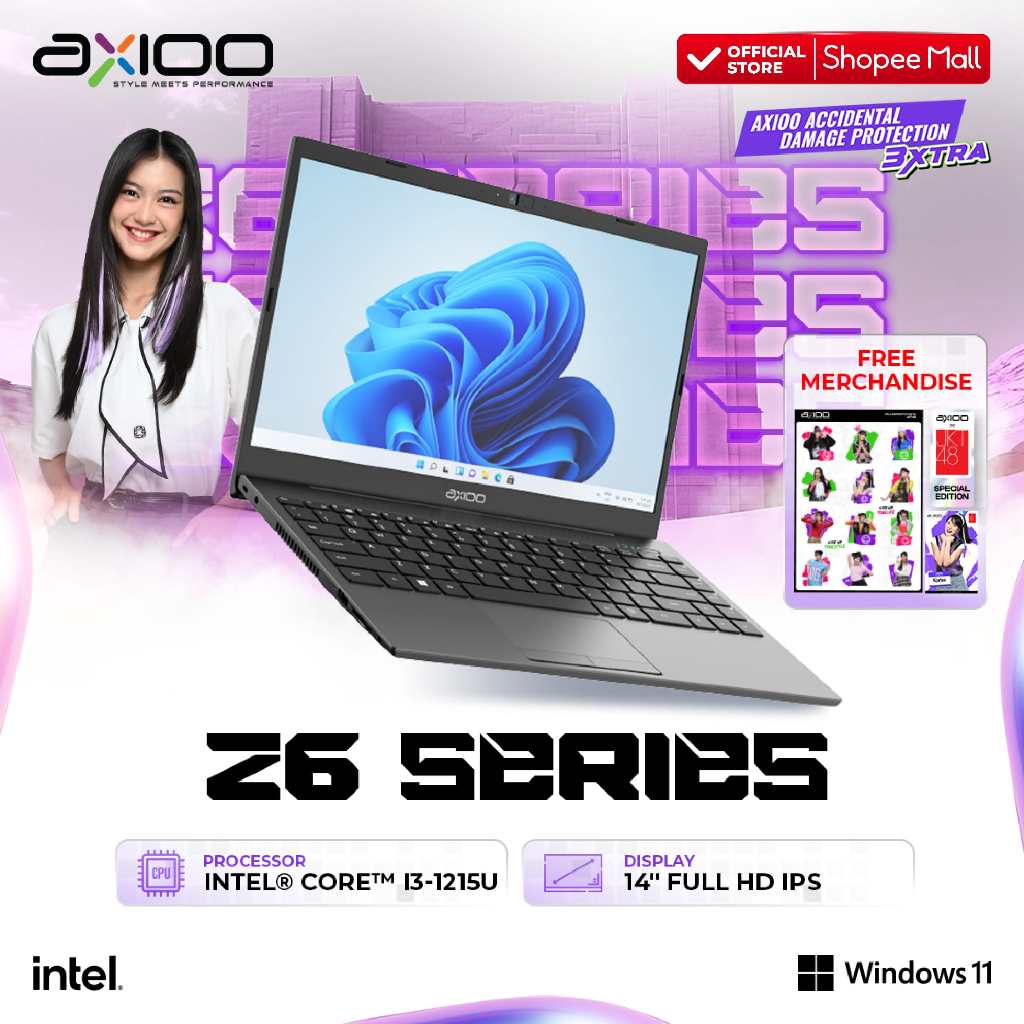 Jual Axioo MyBook Z6 Series Intel Core i3-1215U/8GB/256GB/FHD IPS | Shopee Indonesia