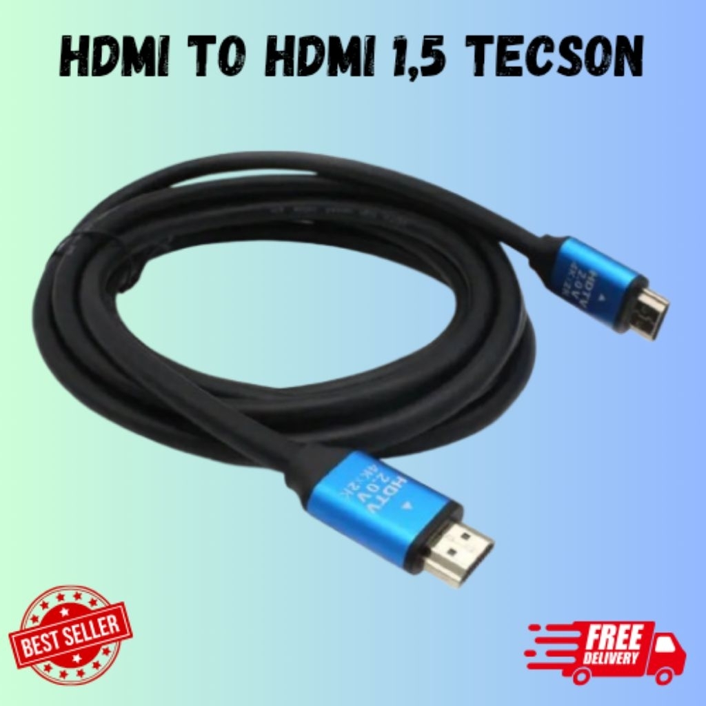 Jual KABEL HDMI TO HDMI TV TECSON 1.5M MALE TO MALE HIGH QUALITY/ KABEL ...