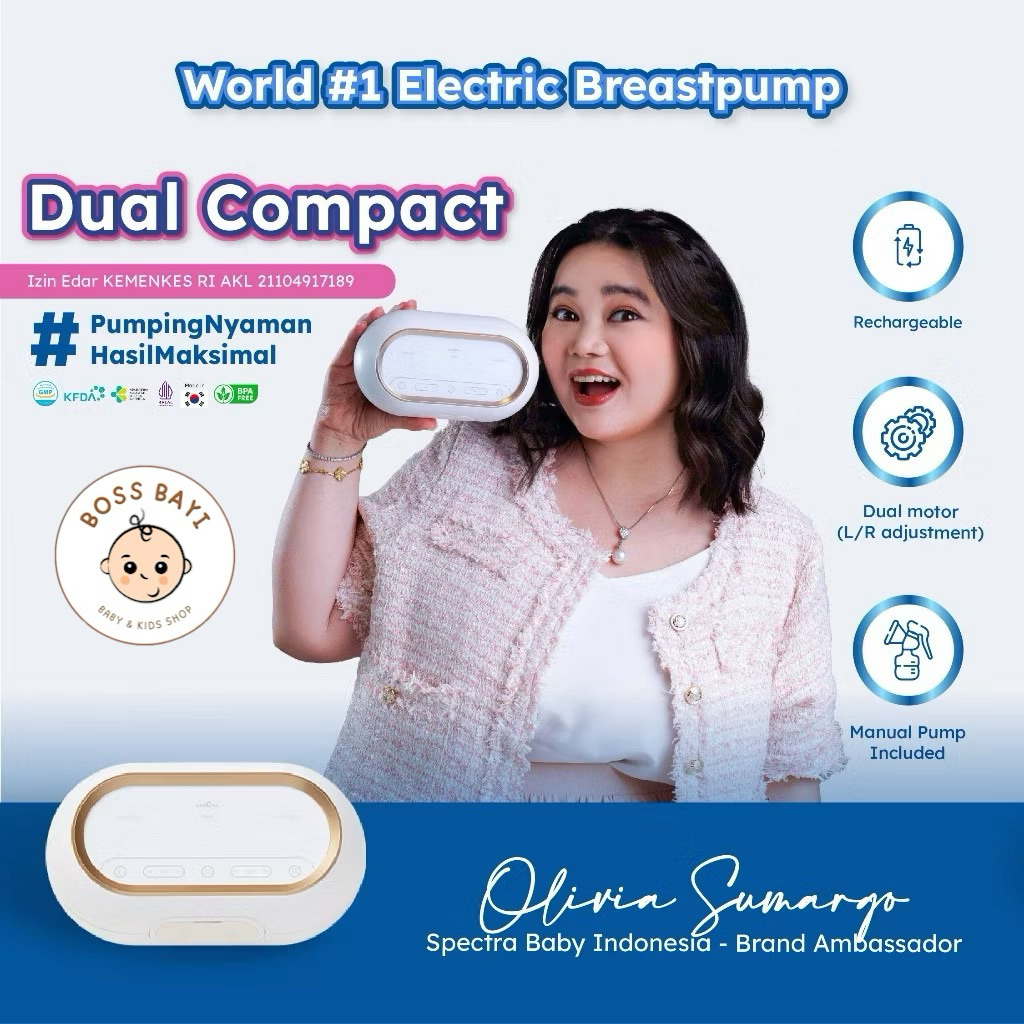 Jual SPECTRA - Electric Breast Pump Dual Compact | Shopee Indonesia