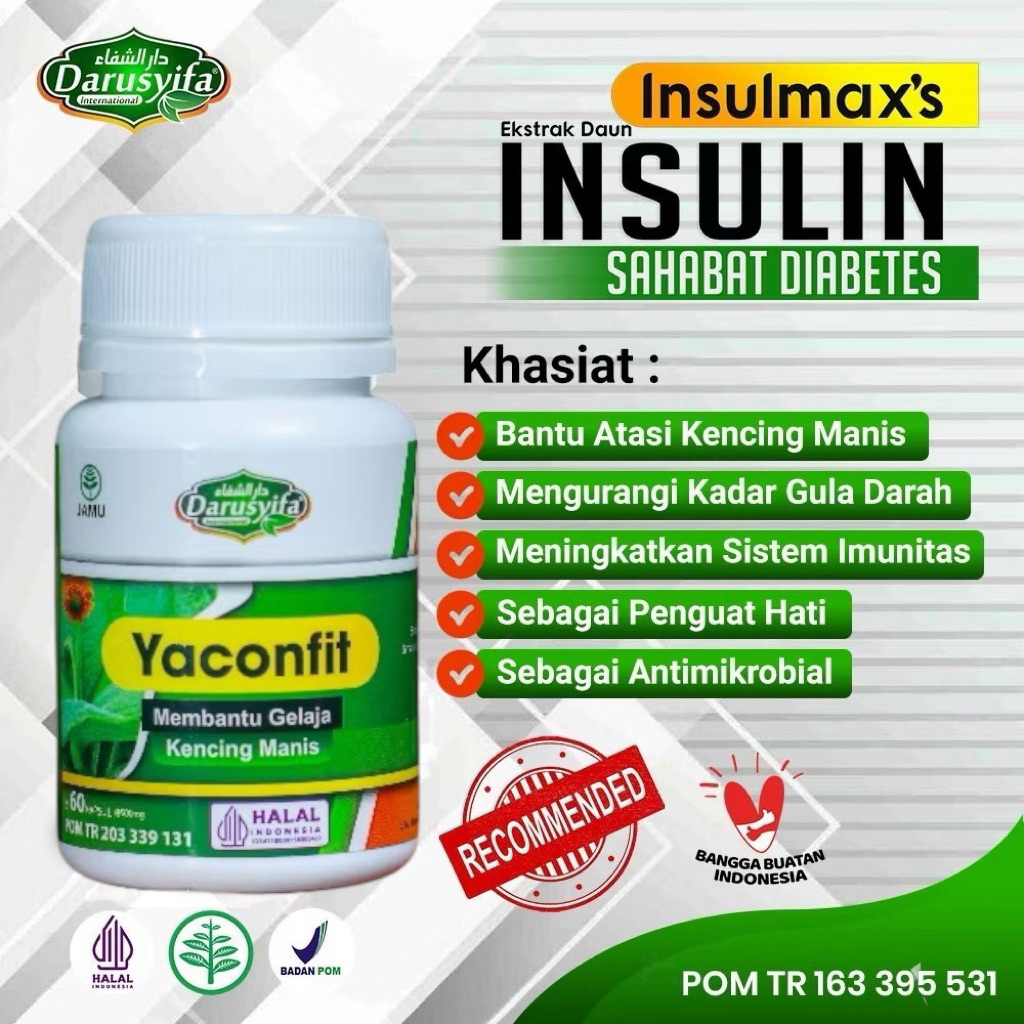 Jual Kapsul Insulin YACONFIT INSULMAXS Darusyifa BPOM Isi 60 Kapsul ...