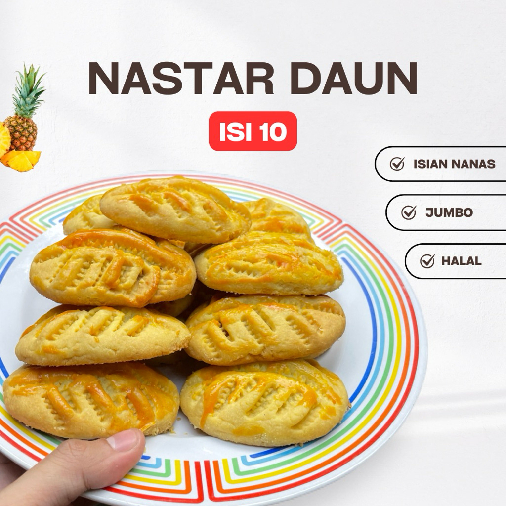 Jual Nastar daun Jumbo isi 10 - Isian Nanas | Shopee Indonesia