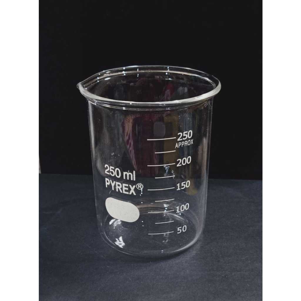 Jual BEAKER GLASS GELAS BEAKER KIMIA 250 ML PYREX Beaker Glass Gelas ...