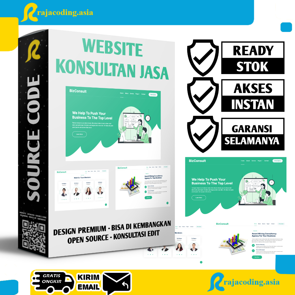 Jual Source Code Full Website Konsultan atau Jasa [KODE RCA0001] | Shopee Indonesia