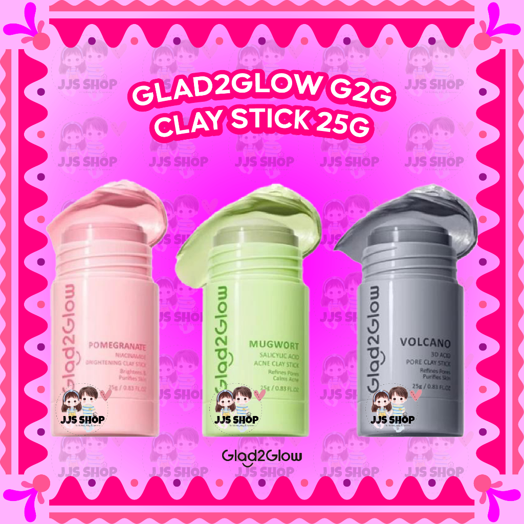 Jual GLAD2GLOW G2G Clay Stick 25g / Mugwort Salicylic Acid Acne/Volcano 3D Acid Pore/Pomegranate ...