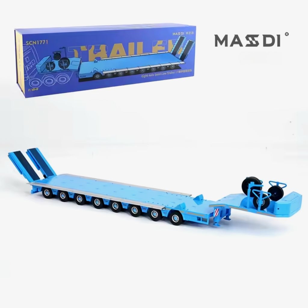 Jual Massdi Eight Axle Semi Low Trailer Blue Scania | Shopee Indonesia